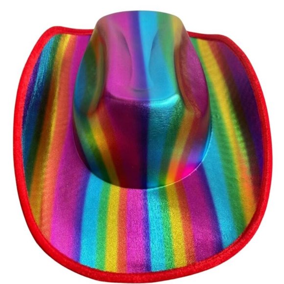 Accessories | Rainbow Cowboy Hat Pride Outfit 551 | Poshmark